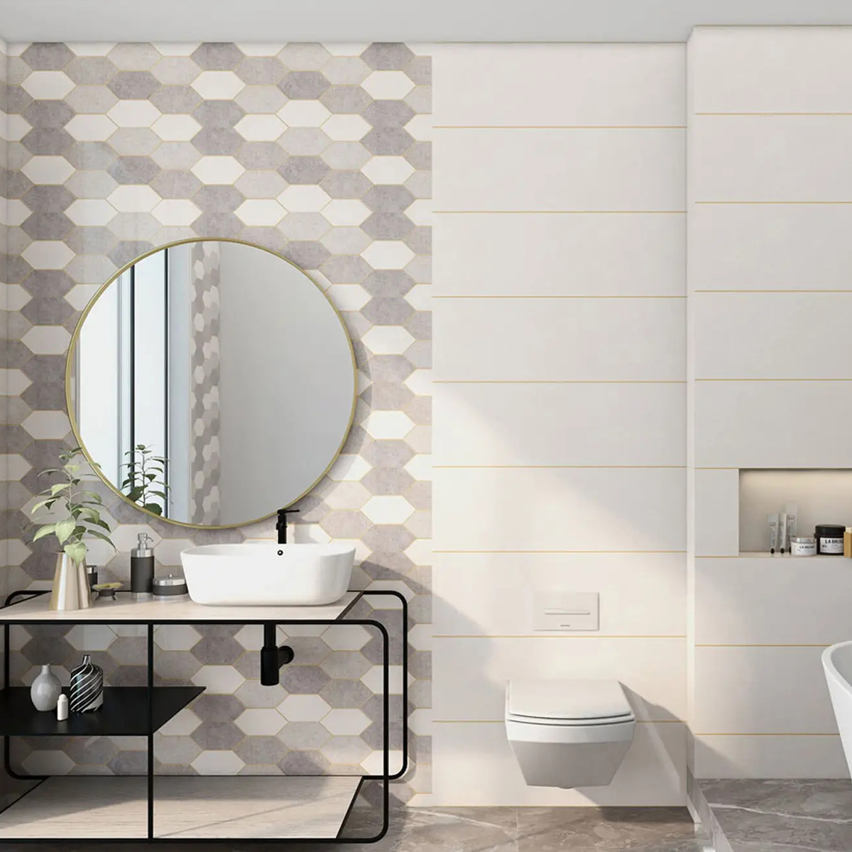 228 Series - Metallic Bathroom And Kitchen Wall Tiles | Timex Ceramic